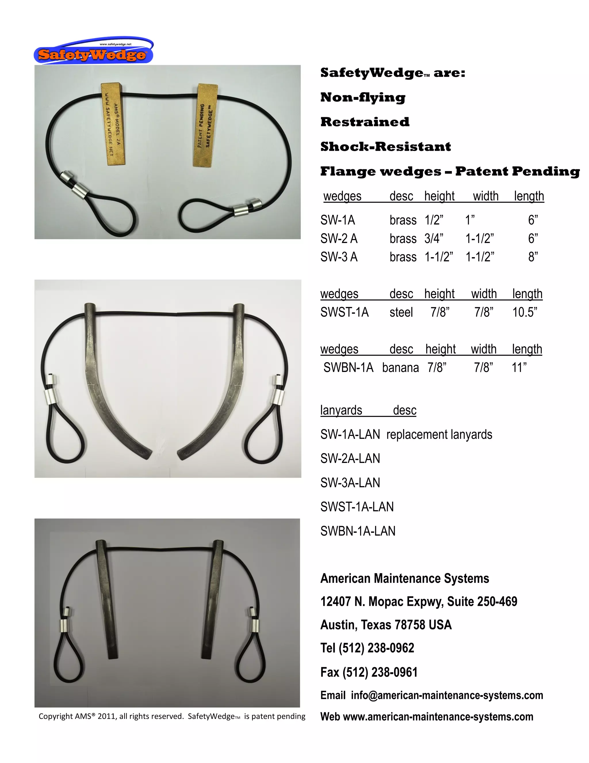 AMS® SafetyWedge™ Brochure | PDF