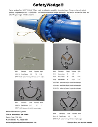 SafetyWedge® (publication) Safer flange spreading tools | PDF