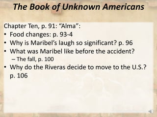 Amst185 wk3 immigration-migrants-unknown_americans-novel | PPTX