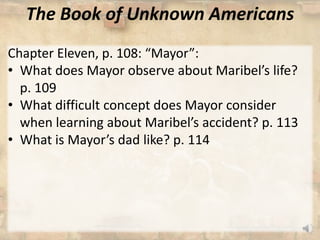 Amst185 wk3 immigration-migrants-unknown_americans-novel | PPTX