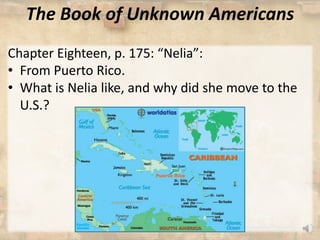 Amst185 wk3 immigration-migrants-unknown_americans-novel | PPTX