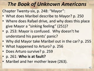 Amst185 wk3 immigration-migrants-unknown_americans-novel | PPTX