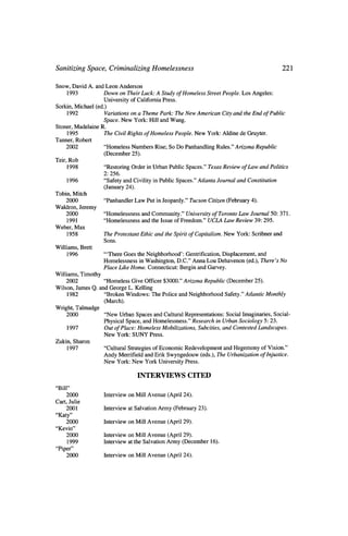 Amster 2003 - patterns of exclusion sanitizing space, criminali | PDF