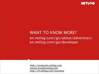 Netlog: How To Create Brand Ambassadors? | PPT