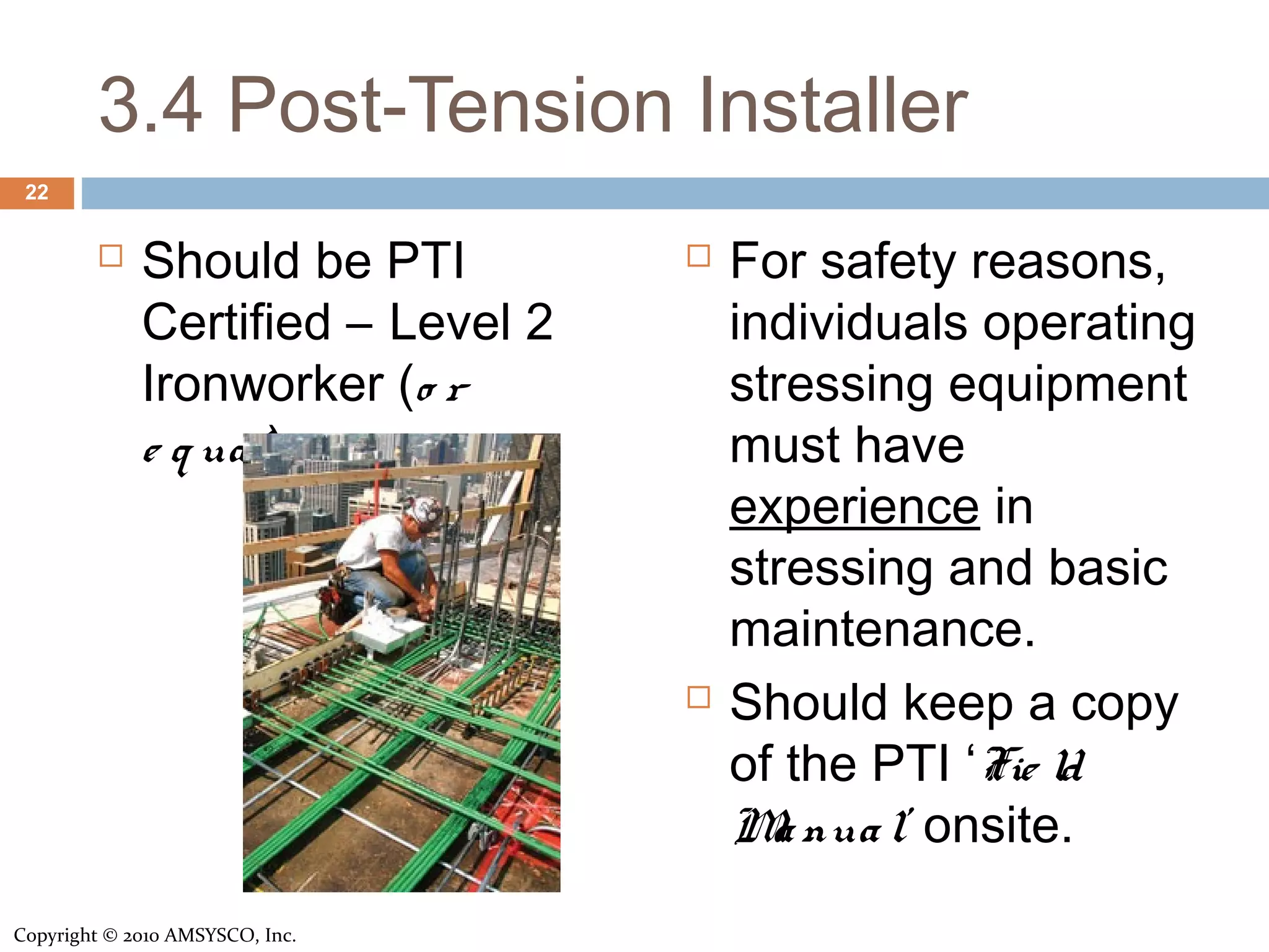 Post-Tension Concrete - Info session for Contractors | PPT