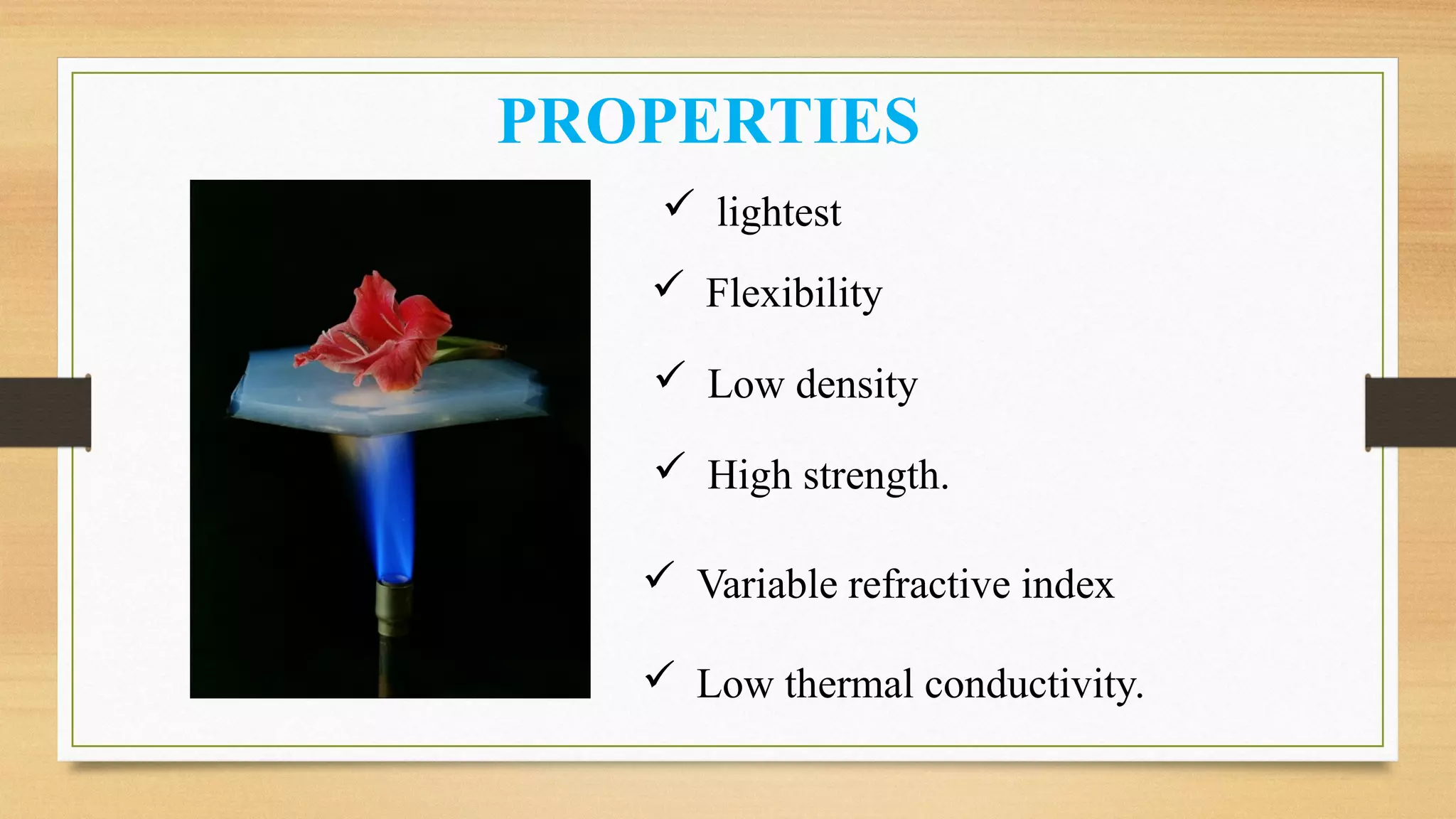 AEROGEL MATERIAL (Aerogel is a material of future. ) | PPT
