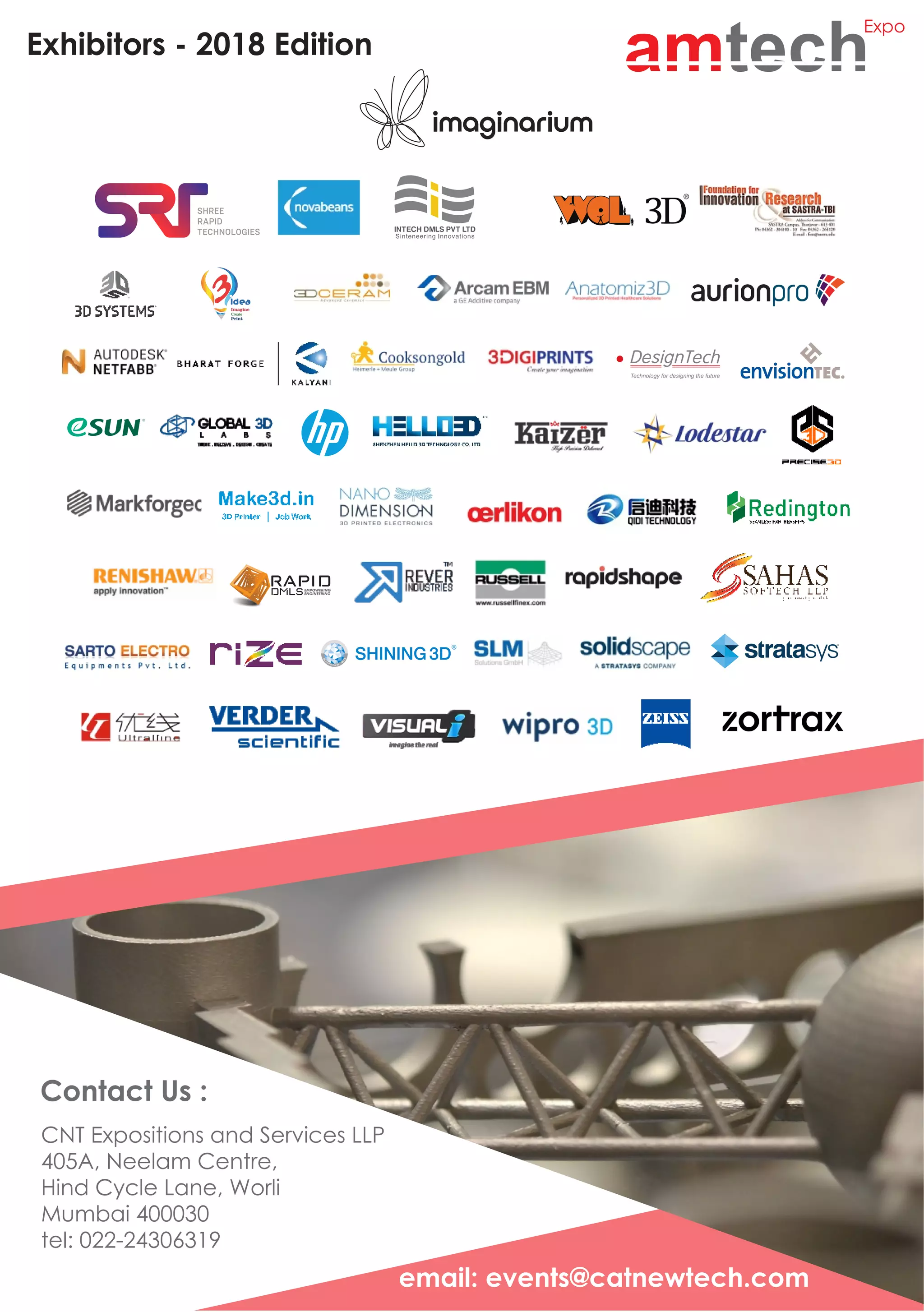 India's Only Dedicated Tradeshow on Additive Manufacturing & 3D Printing - AMTech | PDF