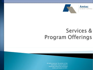 Amtec Healthcare Is Corporate Capabilites Linked In | PPT