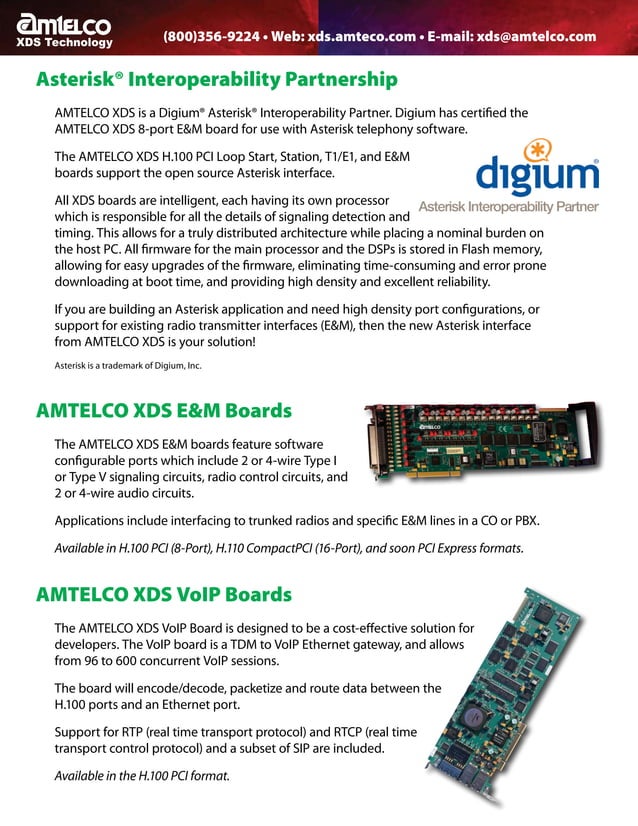 AMTELCO XDS Asterisk Interoperability Partnership | PDF | Operating Systems | Computer Software ...