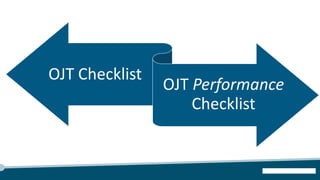 Increasing Performance-Based Feedback in On-the-Job Training Programs ...