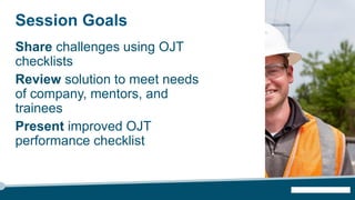 Increasing Performance-Based Feedback in On-the-Job Training Programs ...
