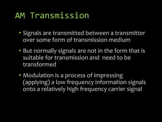 Amplitude Modulation Transmission | PPT