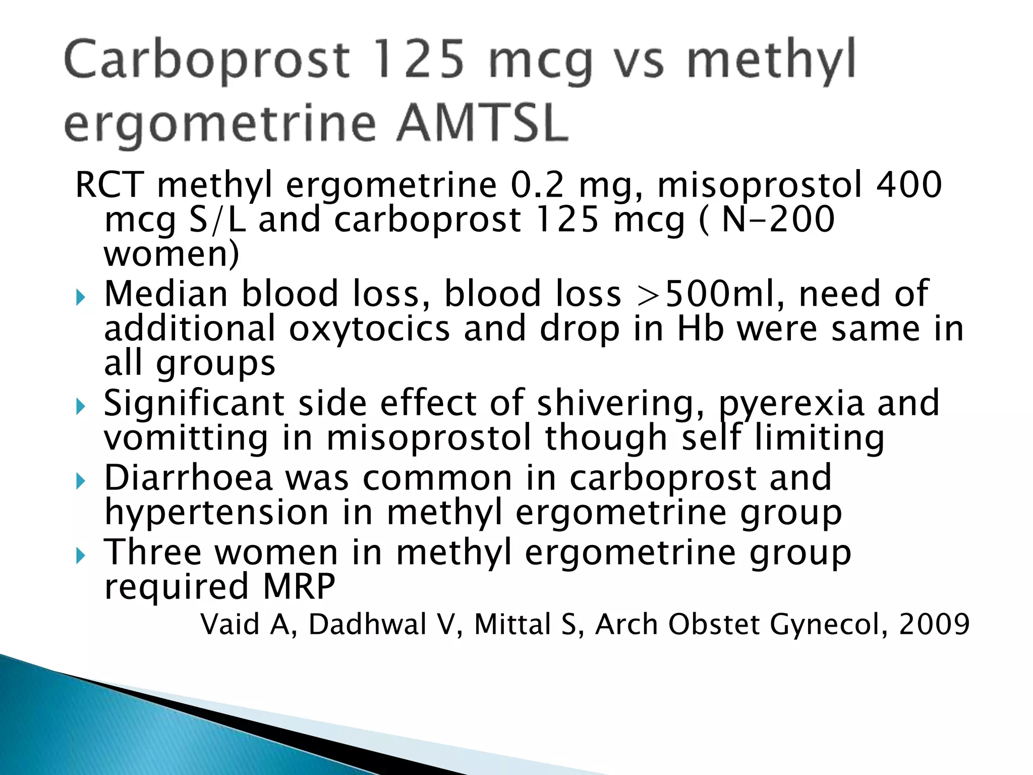 Amtsl – active management of third stage of | PPTX