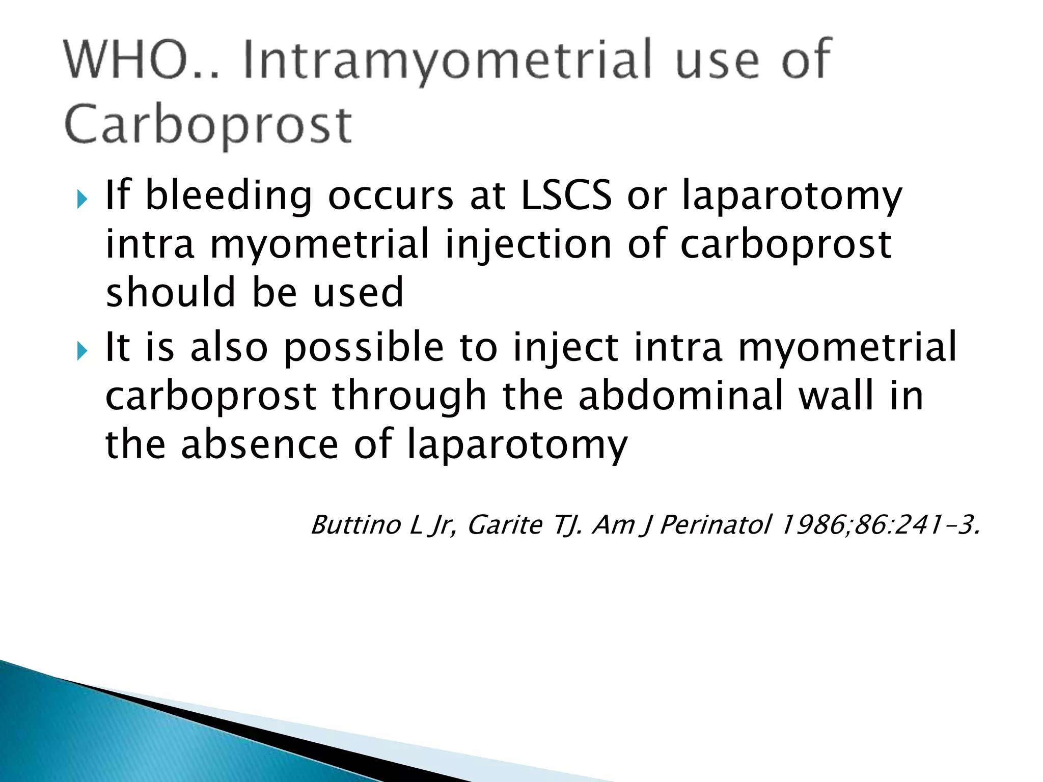 Amtsl – active management of third stage of | PPTX