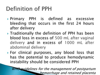 Amtsl – active management of third stage of | PPTX