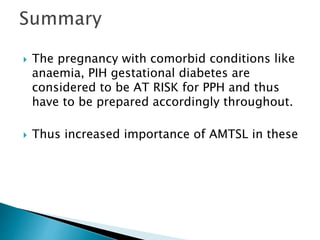 Amtsl – active management of third stage of | PPTX