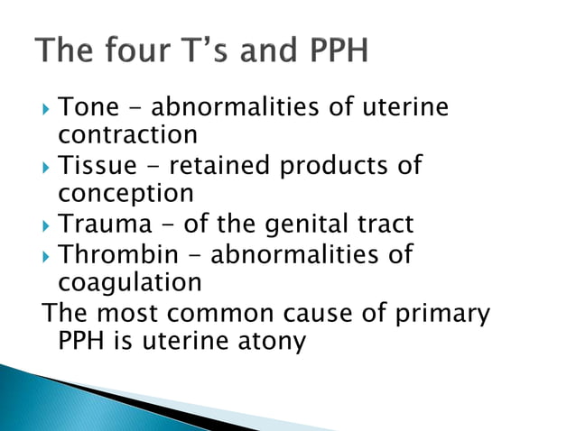 Amtsl – active management of third stage of | PPTX