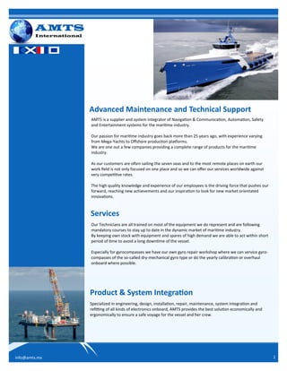 AMTS product catalog Marine | PDF