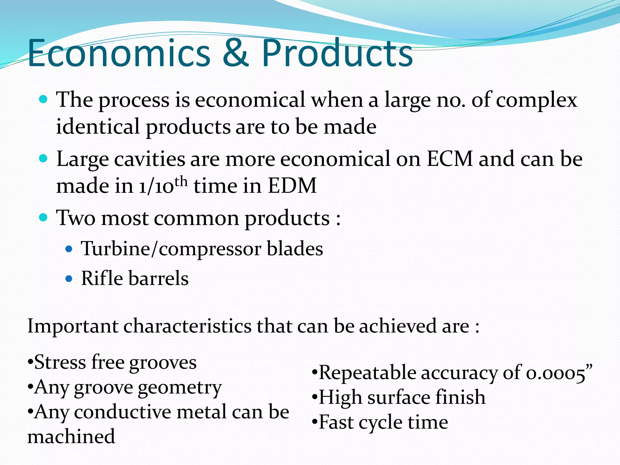 ECM : Electrochemical machining - Principle,process,subsystems ...