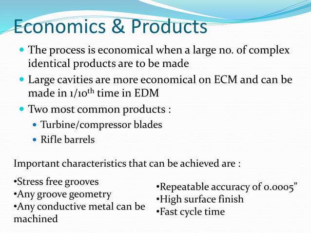 ECM : Electrochemical machining - Principle,process,subsystems ...