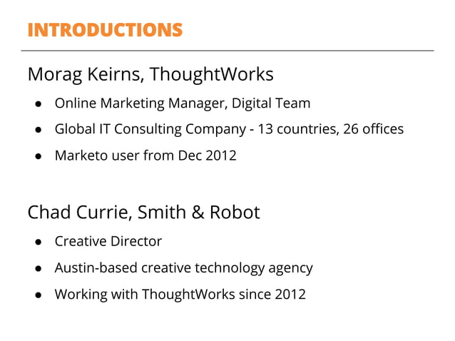 Thoughtworks Rebrand and Rollout of Marketo | PPT