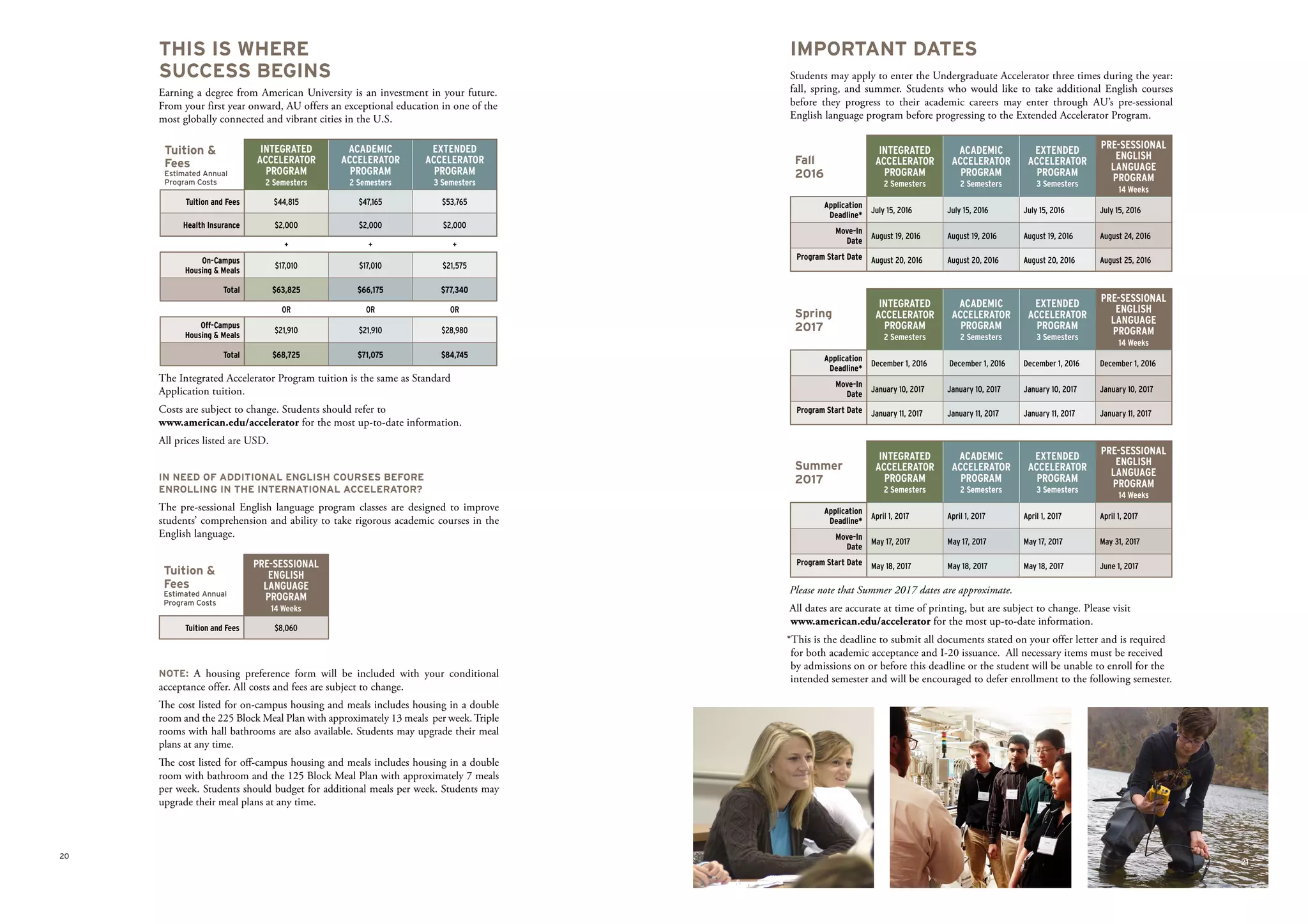 American University iap 16-17_guidebook_lr | PDF | College Planning | College Education