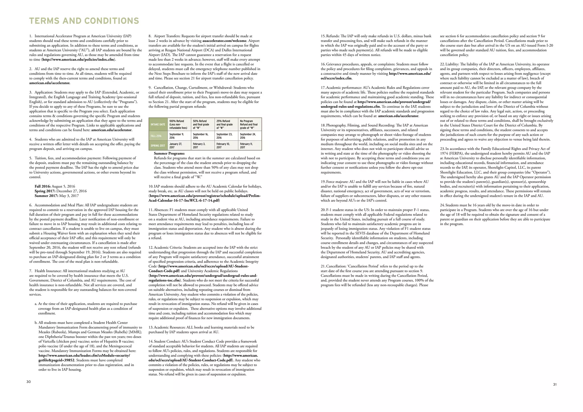 American University iap 16-17_guidebook_lr | PDF | College Planning | College Education