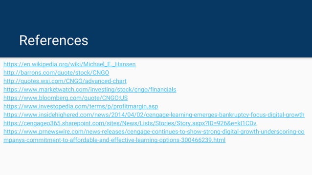 EECS441 Company Analysis - Cengage | PDF | Technology & Computing