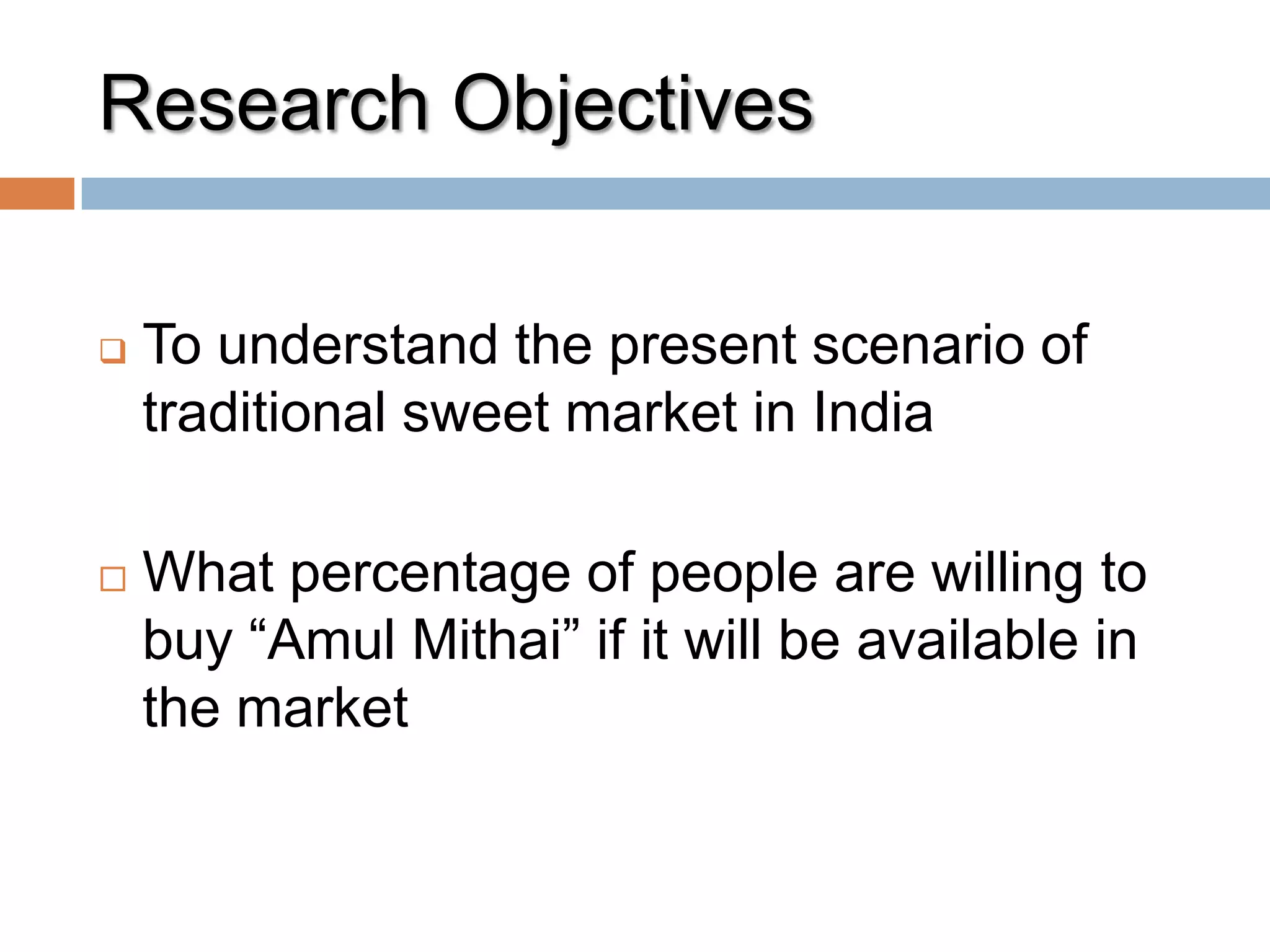 Research Methodology, Amul project | PPTX