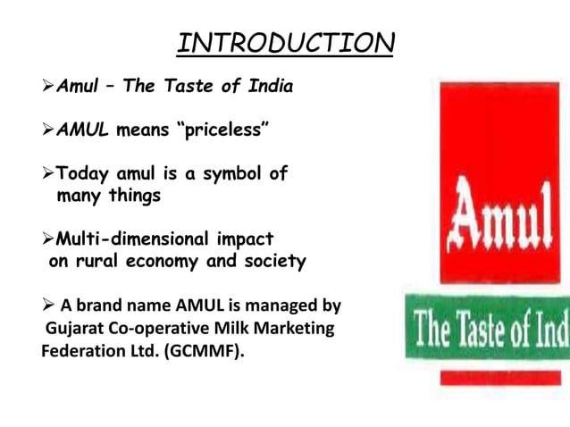 Amul industry | PPTX