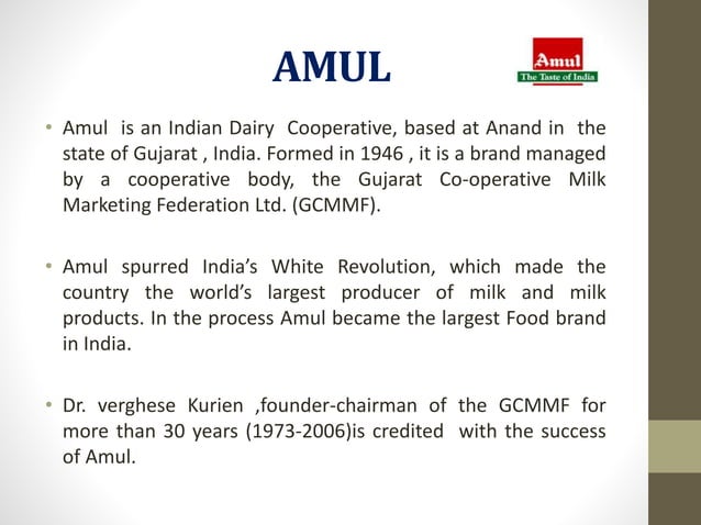 Amul | PPTX