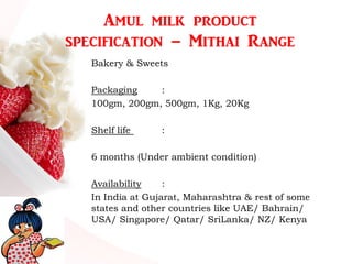A complete overview on Amul 2017 - Presentation | PDF