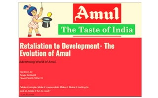 Amul's Advertisements Analysis along with Communication Models. | PDF