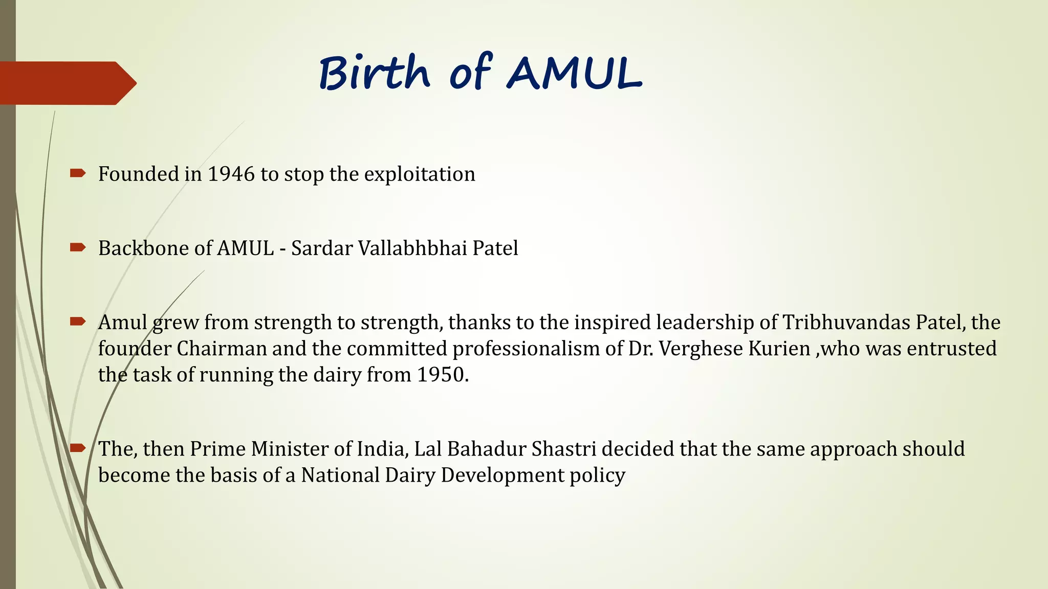 Amul dairy operations | PPTX