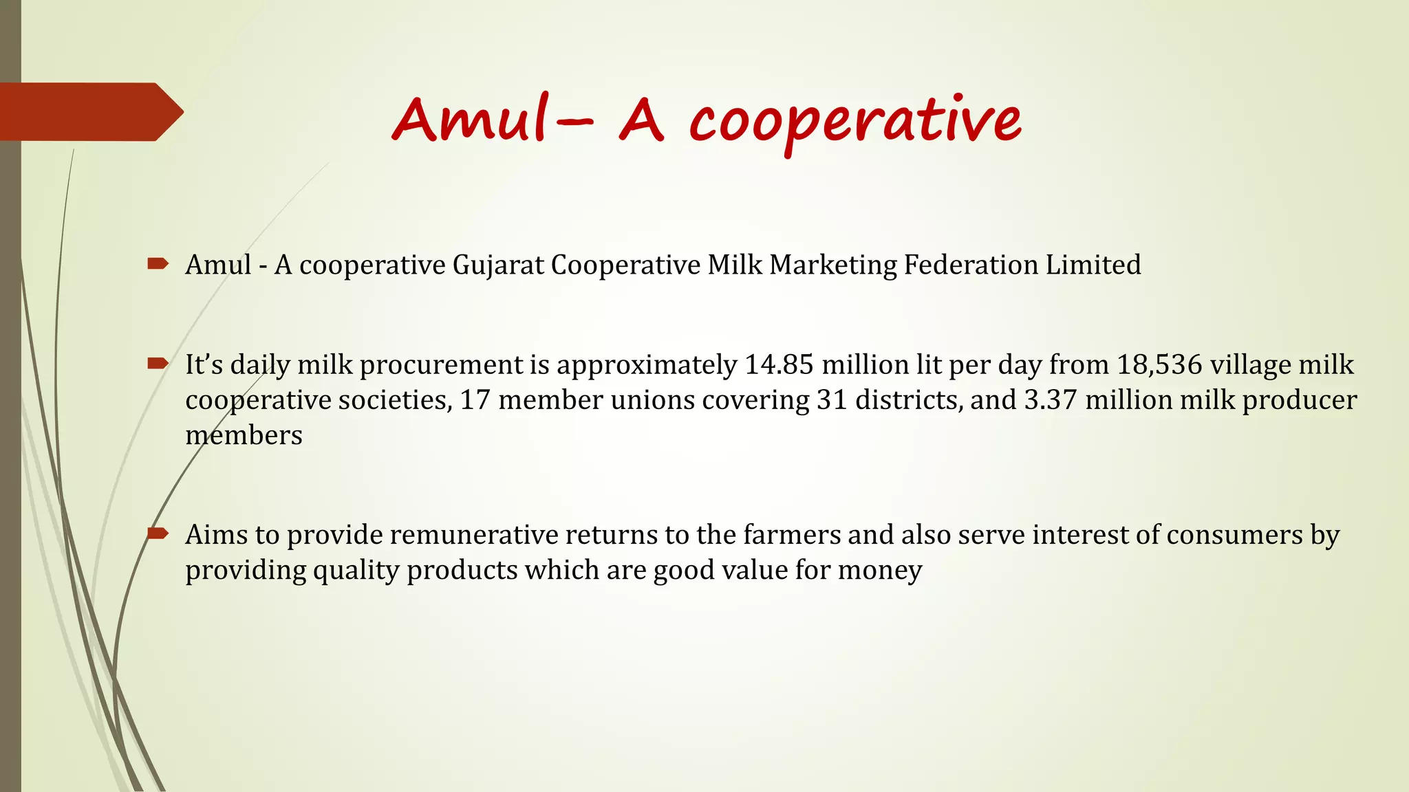 Amul dairy operations | PPTX