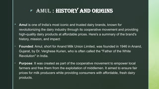 Amul presentation of marketing for the marketing students | PPTX