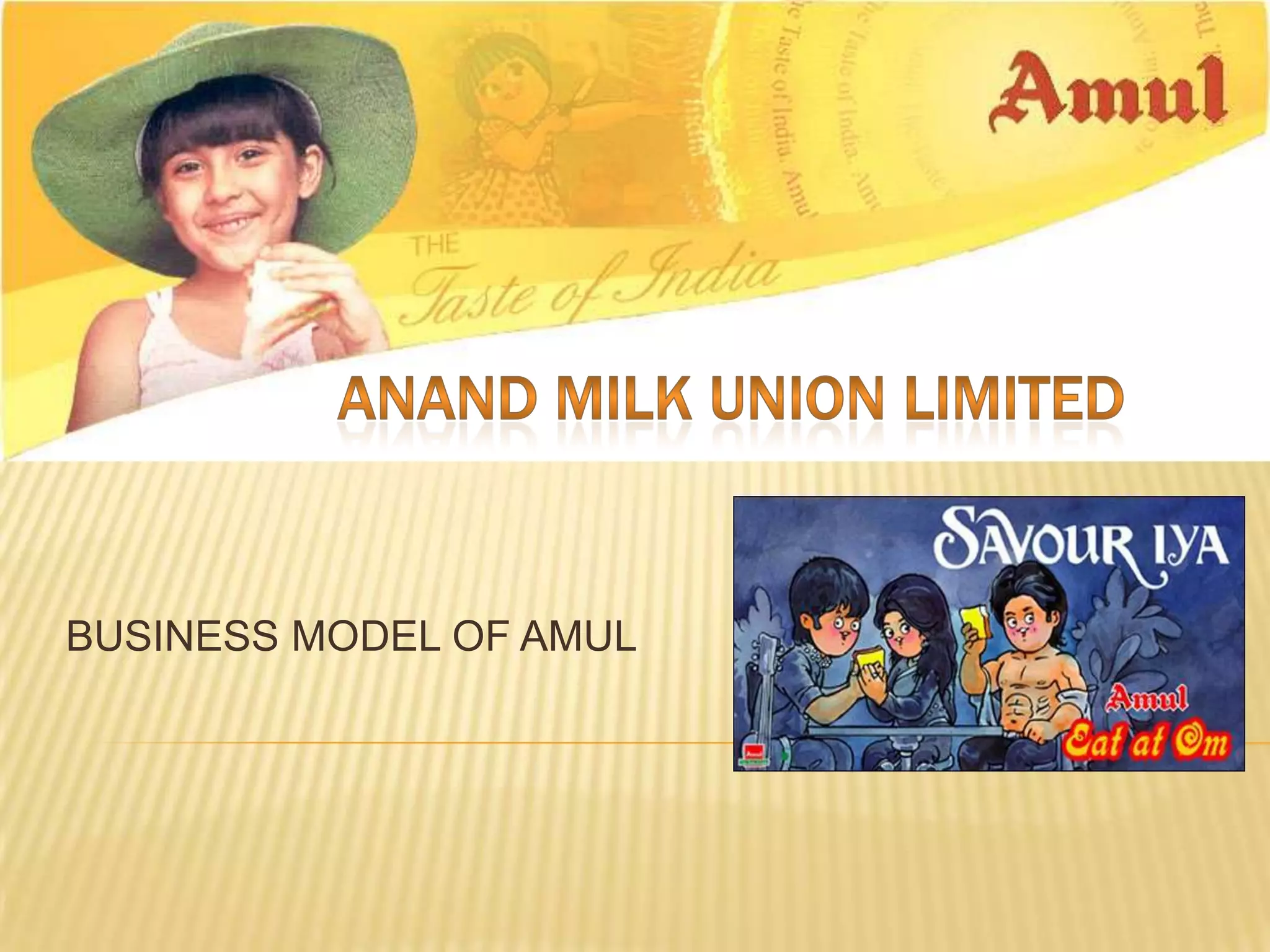 Marketing - Business Model Of Amul | PPT