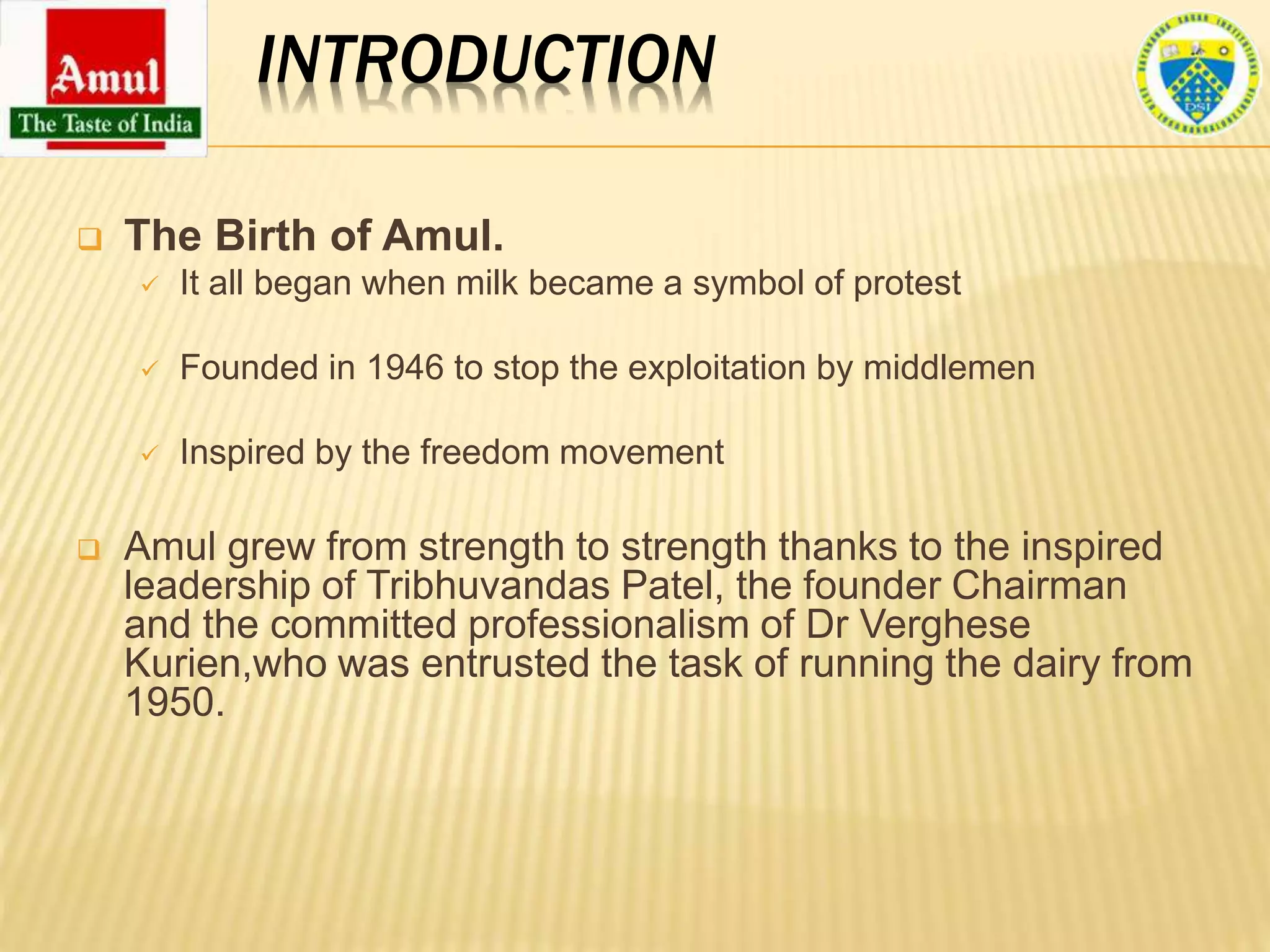Amul full presentation | PPTX