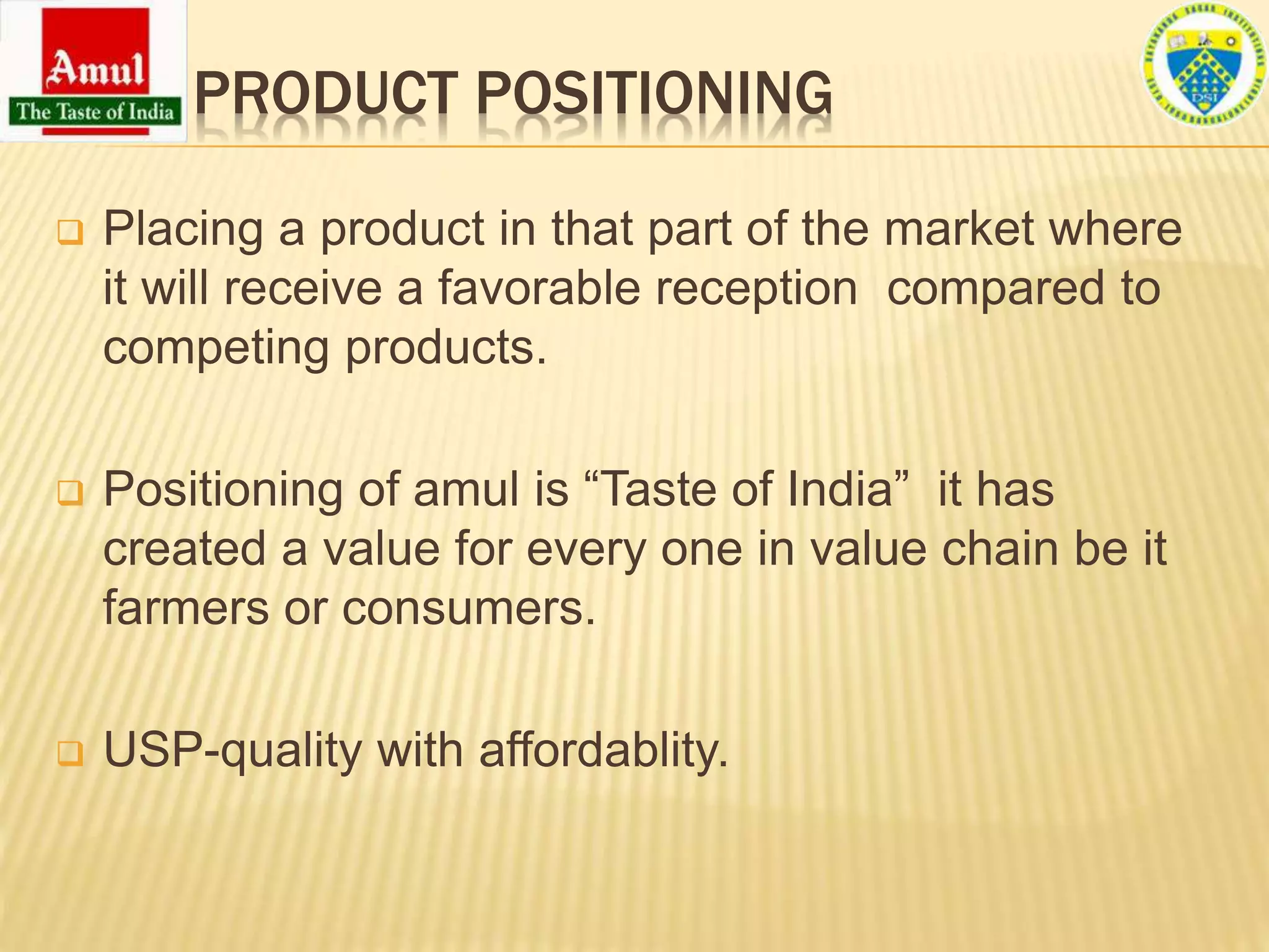 Amul full presentation | PPTX