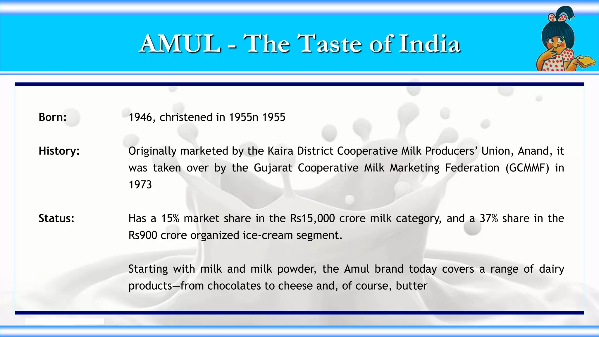 AMUL - India’s Pride (Case Study) | PPTX