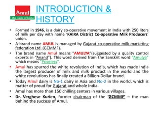 Agribusiness Firm_Amul the Taste of india | PPTX