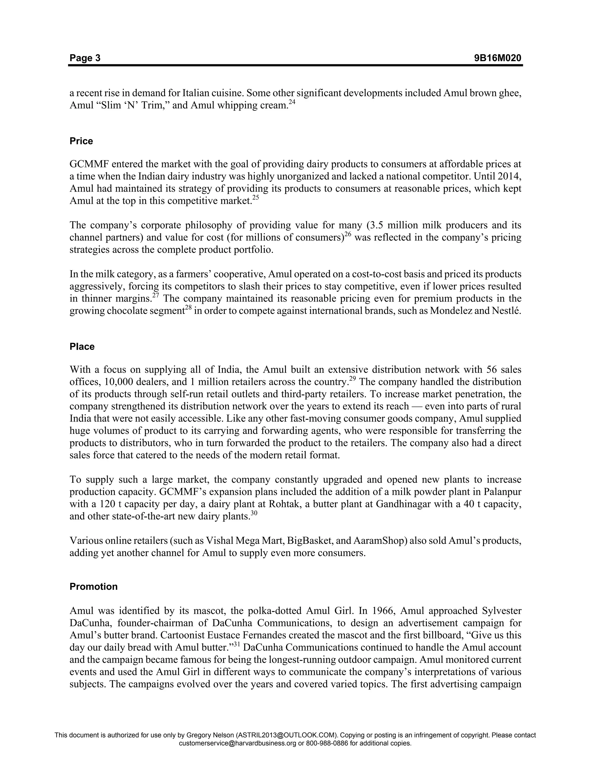 Amul daily (camel milk launch in india) | PDF