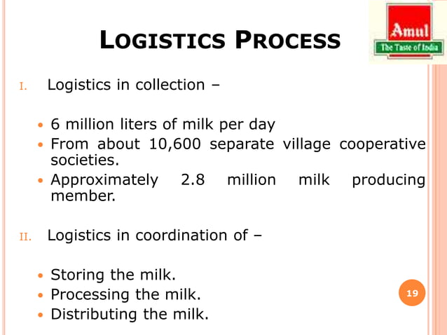 Amul distribution network | PPTX