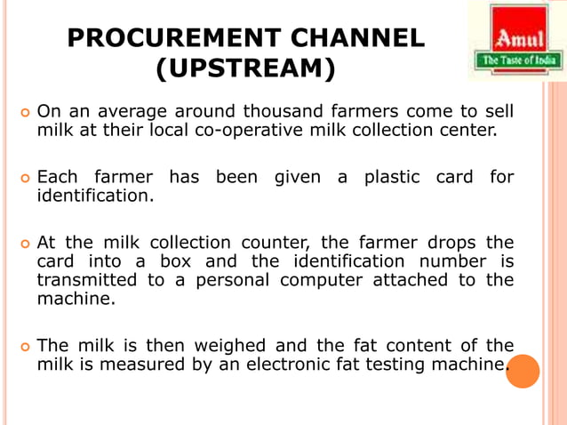 Amul distribution network | PPTX