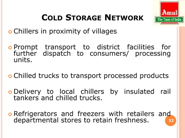 Amul distribution network | PPTX
