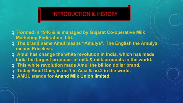 AMUL ppt | PPTX