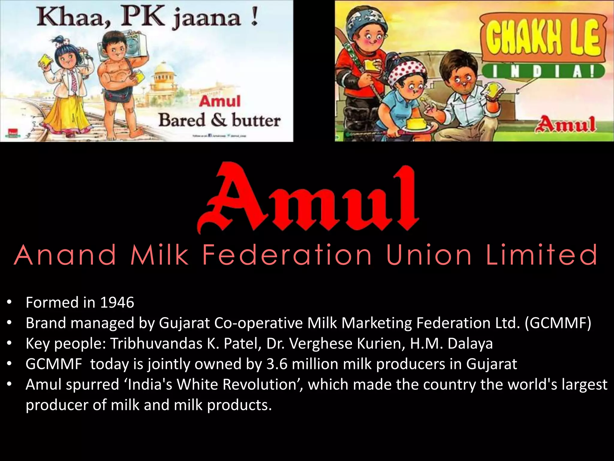 Corporate Social Responsibility (CSR) Initiatives by AMUL | PPTX
