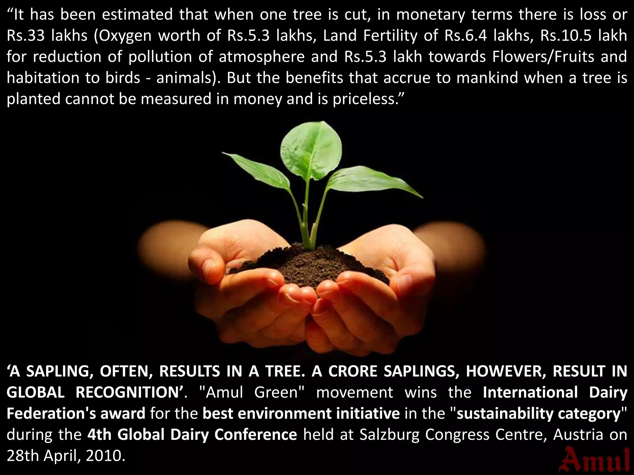 Corporate Social Responsibility (CSR) Initiatives by AMUL | PPTX