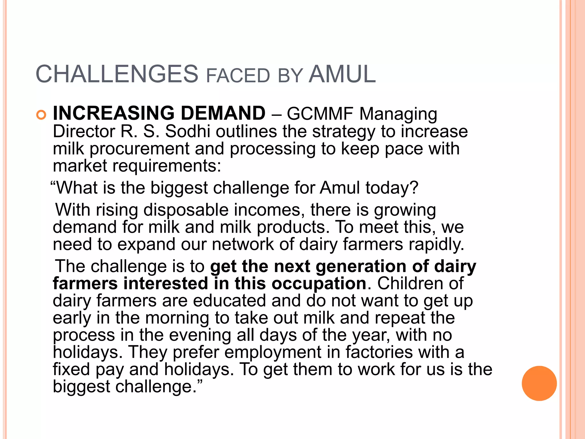 Amul in rural markets | PPTX