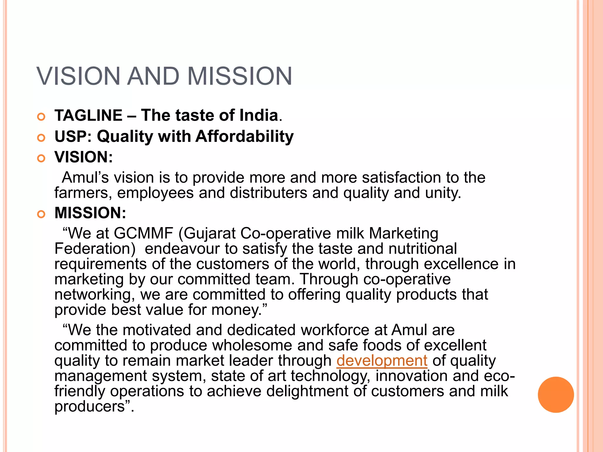 Amul in rural markets | PPTX